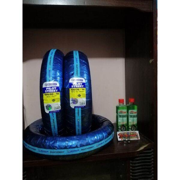 Michellin Pilot Street 10080-12070 14 free Sealant Tire Bulb | Lazada PH