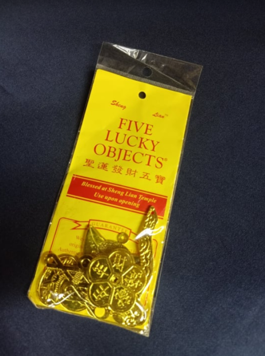LUCKY CHARM SHENG LIAN TEMPLE FIVE LUCKY OBJECTS | Lazada PH