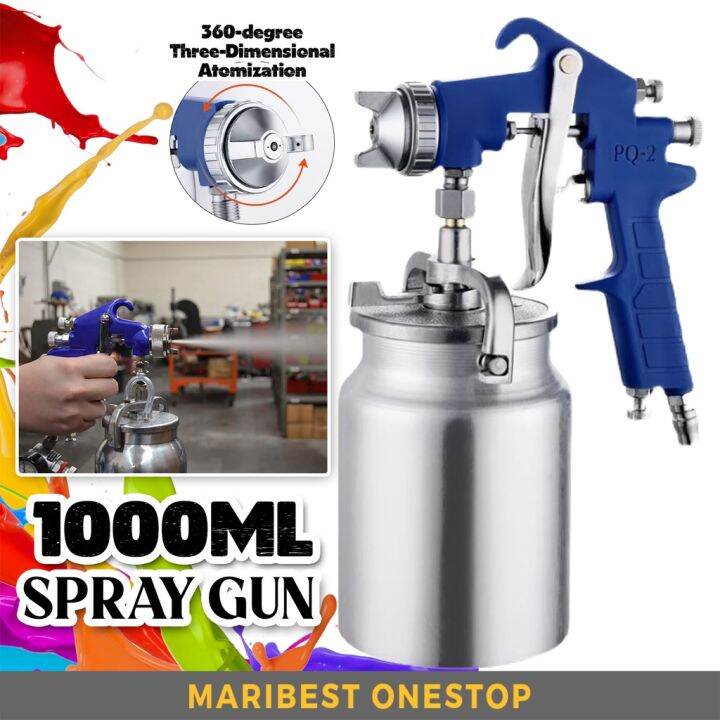 1000ML Paint Spray Gun Car Spray Paint Penyembur Cat Kereta Spray Mesin ...
