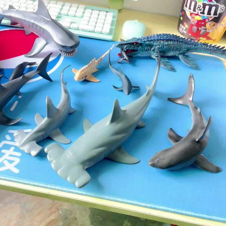 2023 Model Hiu Simulasi, Hiu Putih Besar dan Kecil, Hiu Raksasa, Hiu ...