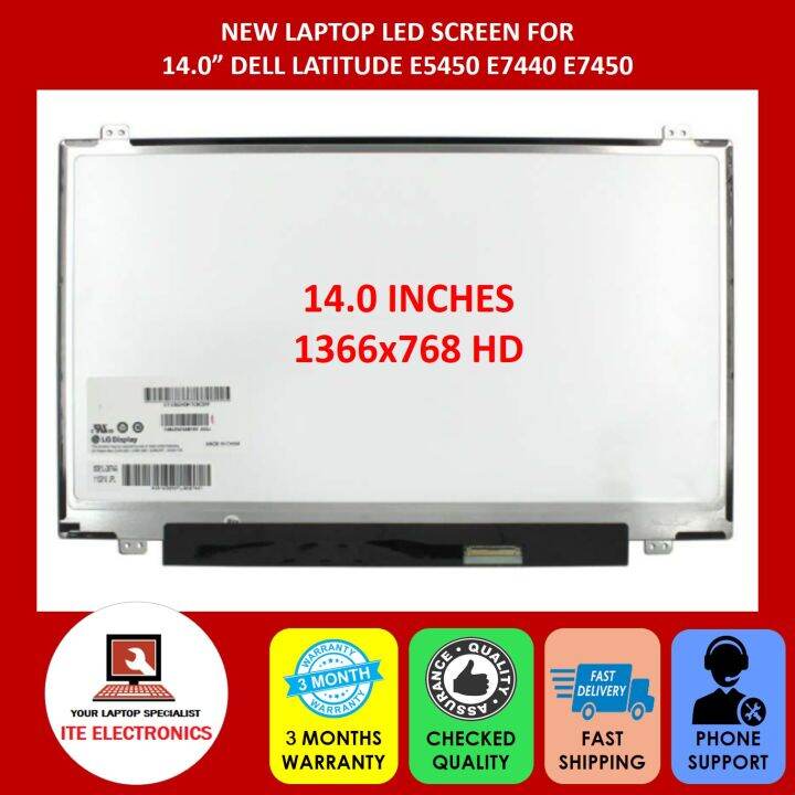 NEW 14.0” DELL LATITUDE E5450 E7440 E7450 LAPTOP LED SCREEN | Lazada