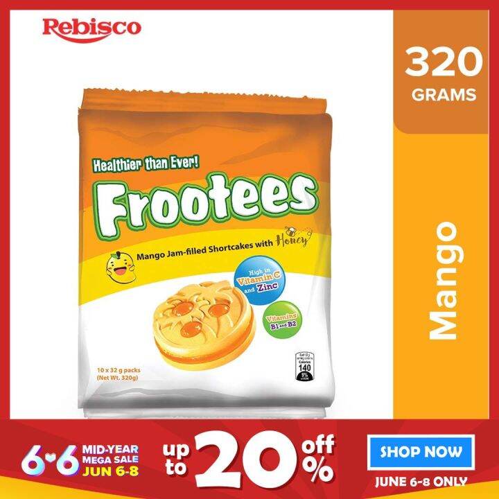 Frootees Mango Cookie Sandwich 32G X 10Pcs | Lazada PH