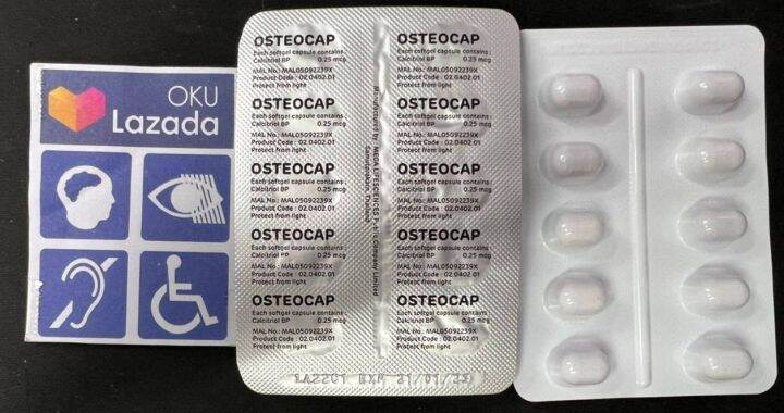 (Exp: 31/01/2023) Mega Osteocap Calcitriol 0.25mcg 10’s 1 Strip ...