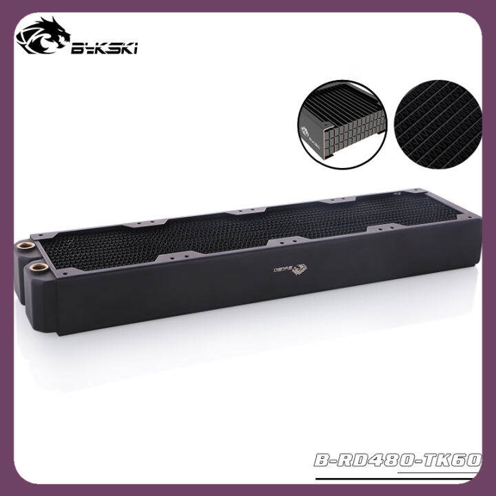 Bykski 60mm Thick 480mm Copper Computer Water Coolant Discharge Heat ...