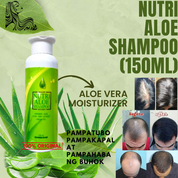 LEGIT NUTRI ALOE SHAMPOO WIHT GUGO EXTRACT- PARA SA MANINIPIS ANG BUHOK ...