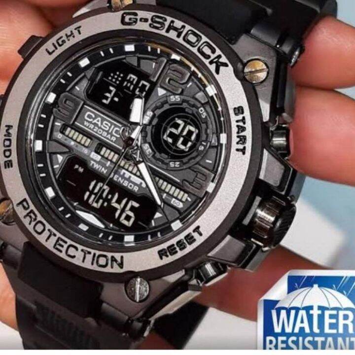 gs jam tangan pria fashion ring besi kasual/sport BODY BESI WATER ...