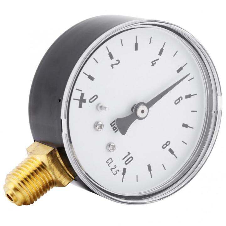 Ts-60-10 0-10 Bar Pneumatic Hydraulic All Purpose Pressure Gauge Meter ...