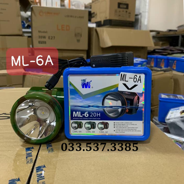 Đèn pin đội đầu, đèn pin sạc siêu sáng ML6 độ bền cao | Lazada.vn