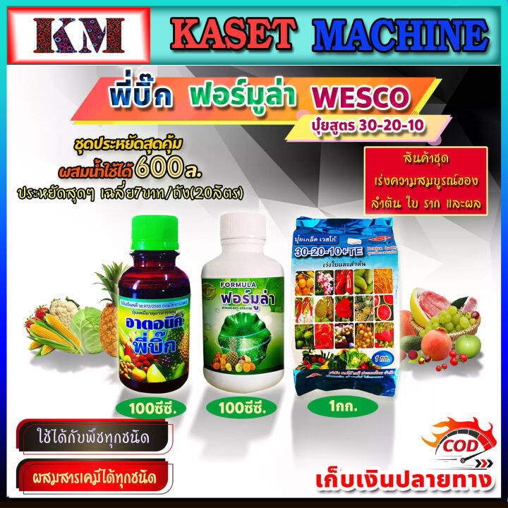 สินค้าชุด เร่งความสมบูรณ์ของลำต้น ใบ ราก และผล 1.พี่บิ๊ก 100มล.(ฮอร์โมน ...