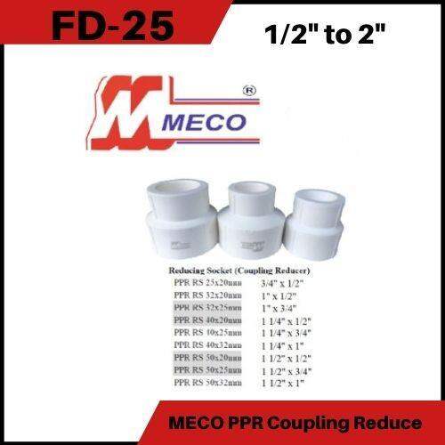 [Spot] MECO PPR Coupling Reducer 3/4 x 1/2 to 1 1/2 x 1 . | Lazada PH