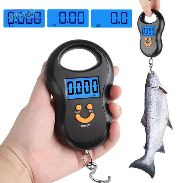 PRO Portable Fishing Scale 110lb/50kg Weight Capacity Digital Hanging ...