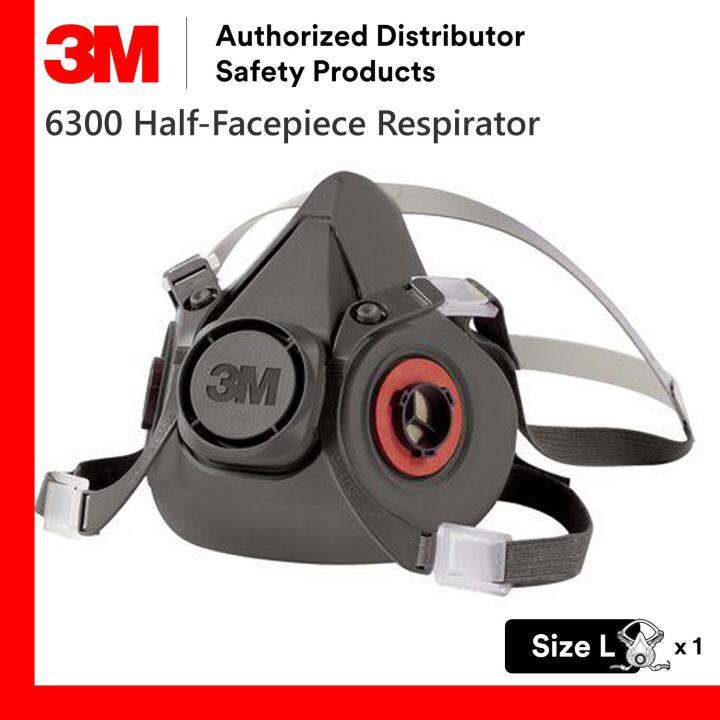 3M 6300 Reusable Half Facepiece Respirator/ Mask / Large Size / SIRIM ...