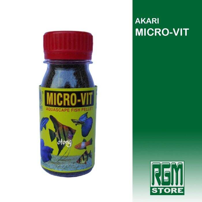 akari micro vit microvit pakan makanan pelet ikan kecil guppy cupang ...