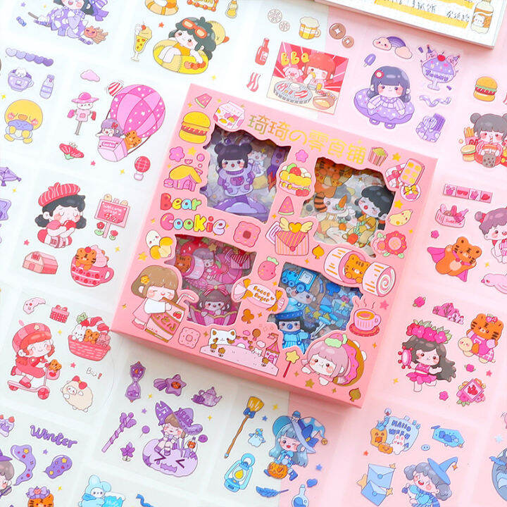 stiker isi 100 lembar box/stiker 100 lembar bahan pvc | Lazada Indonesia