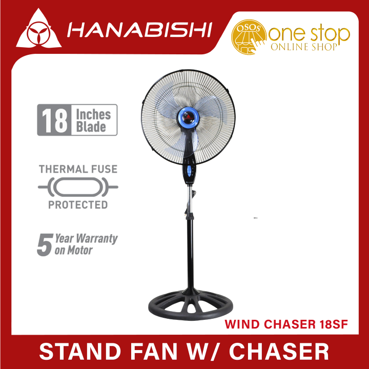 HANABISHI 18 inch Stand Fan Wind Chaser / Electric Fan WIND CHASER 18SF ...