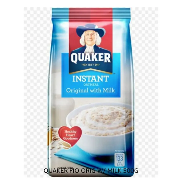 QUAKER FIO ORIG W/ MILK 500G | Lazada PH