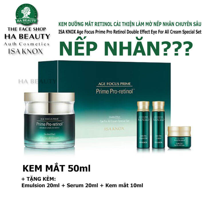 Kem dưỡng mắt chuyên dùng cải thiện nếp nhăn HIỆU QUẢ x 2 Chống lão hóa ...