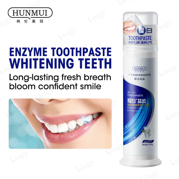 HUNMUI Teeth Whitening Toothpaste 100% Original Probiotic Enzyme ...