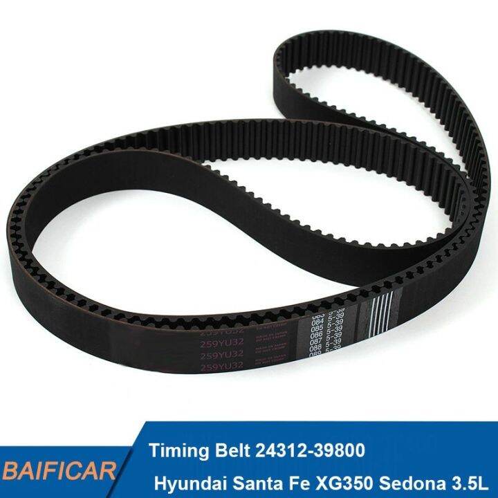 Brand New Genuine Timing Belt 24312-39800 For Hyundai Santa Fe XG350 ...