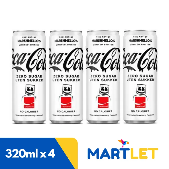 Coca-Cola The Artist Marshmello's Limited Edition Zero Sugar Watermelon ...