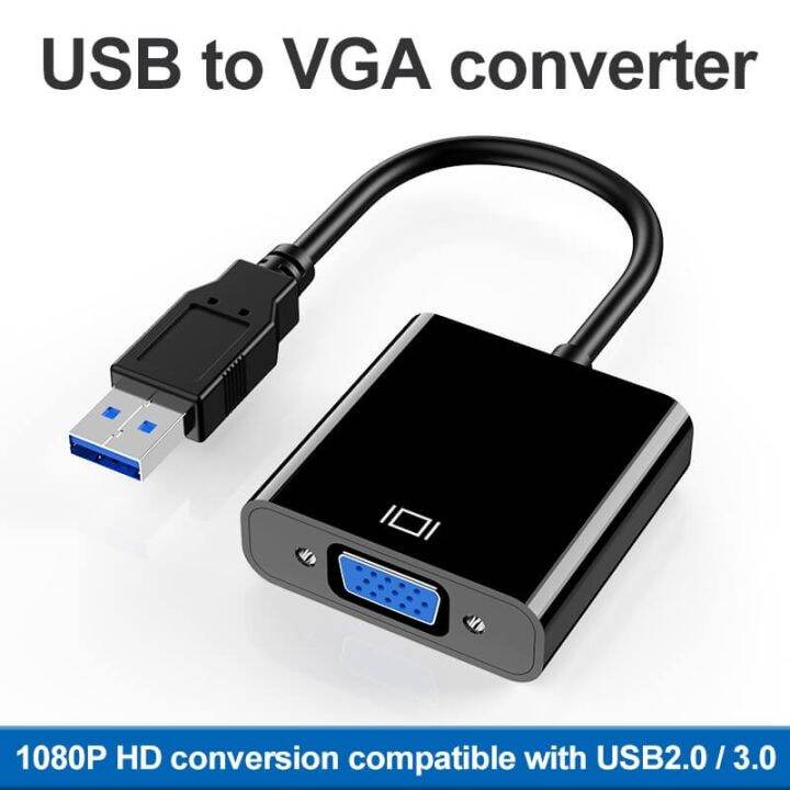 USB 3.0 Male to VGA Female Multi Monitor External Video Card Adapter ...