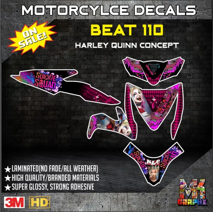 Honda Beat 110/115 FULL BODY DECALS STICKERS VINYL HIGH QUALITY PRINTED ...