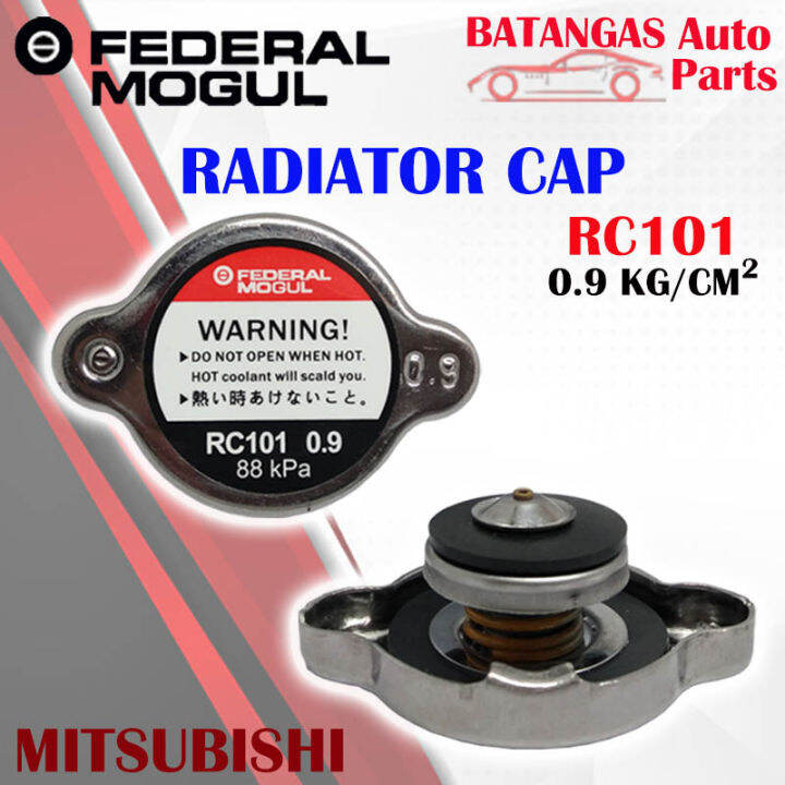 Radiator Cap Mitsubishi Federal Mogul 0.9 KG/CM2 RC101 | Lazada PH