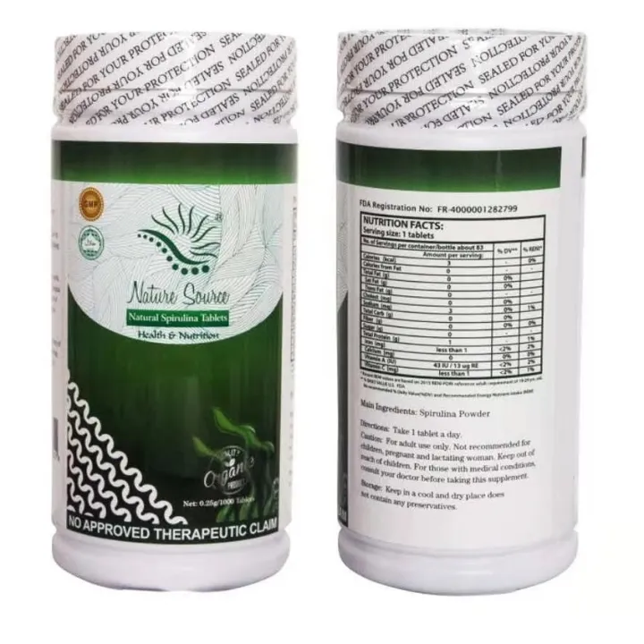 Nature Source Spirulina Tablets Healt Nutrition 0.25g does australia have free healthcare ...