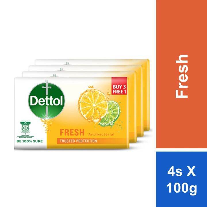 Dettol Profresh Fresh Soap (Buy 3 Free 1) bar | Lazada