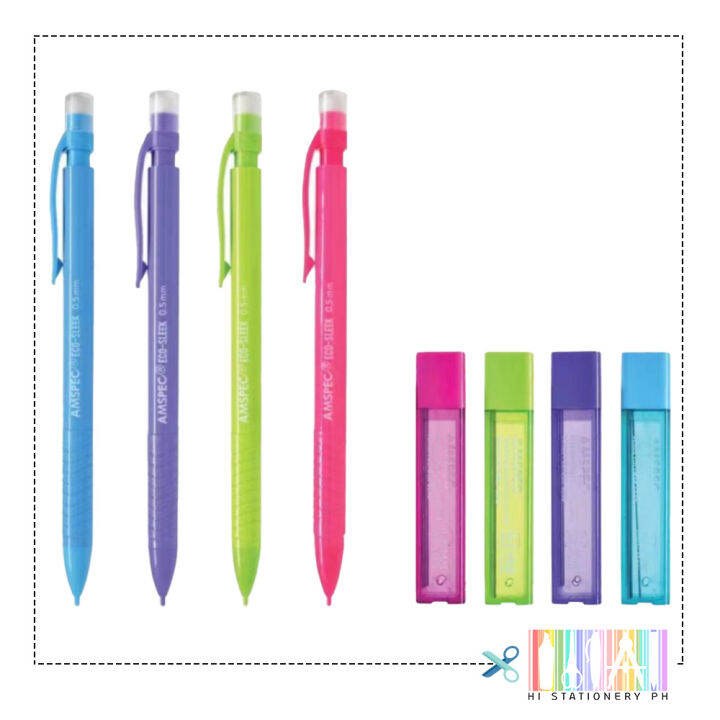 AMSPEC Eco-Sleek Mechanical Pencil 0.5mm | Lazada PH
