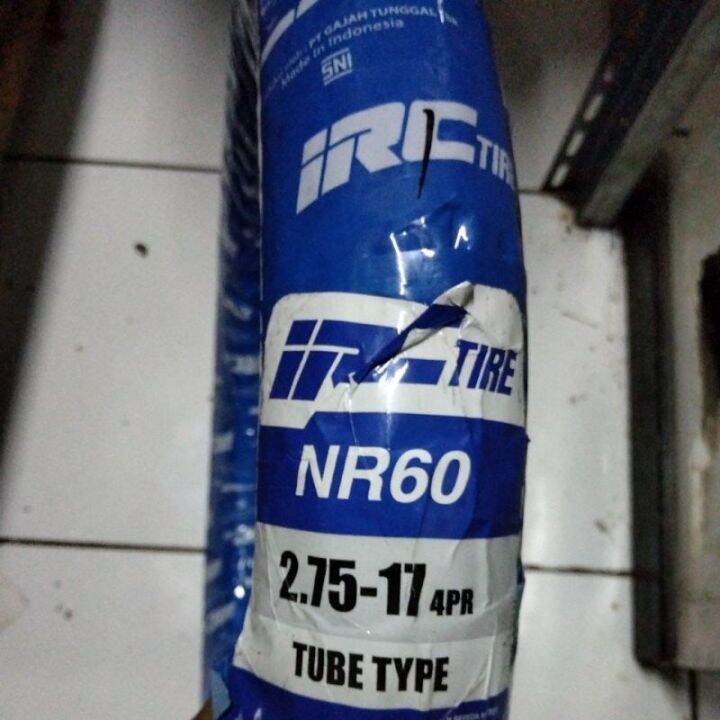 Ban Luar IRC NR60 275-17 Tubetype For All Motor IRC 275 Ring 17 NR 60 Tube Type Depan Belakang ...