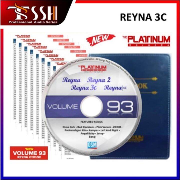 [Hot sales]☫ Platinum Reyna 1 2 3C SE Complete Songbook with Songlist Updated CD VOL93(Original ...