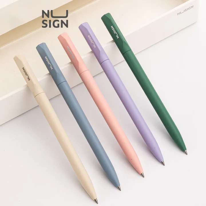NUSIGN Distinctive Nib Rotatable Ballpoint Pen 0.5mm black ink with ...