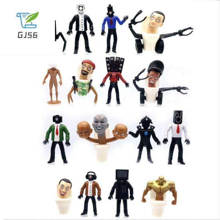 GJ56 เลโก้ Skibidi Toilet ห้องสุขา skibidi ฟิกเกอร์แอคชั่นห้องน้ำ ...