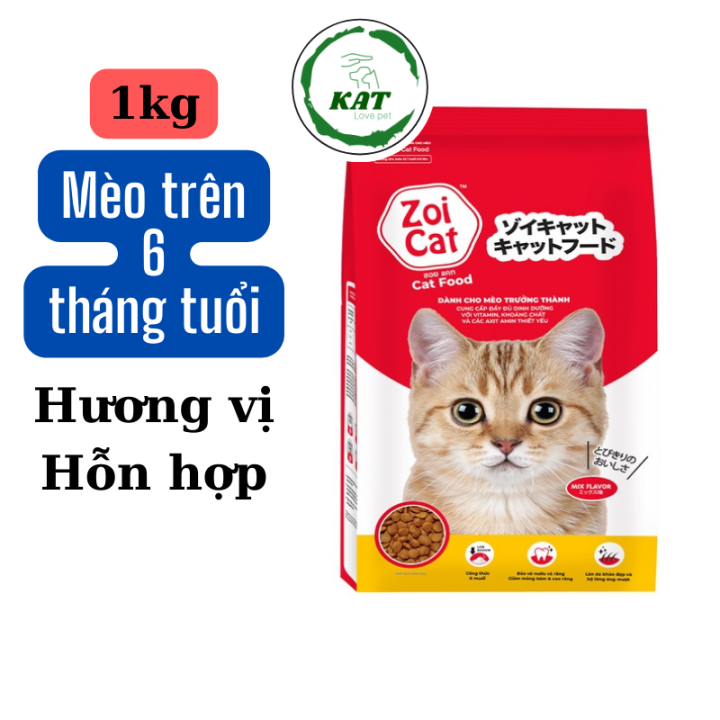 [1kg] Thức ăn cho mèo, hạt cho mèo Zoi Cat - Gói 1kg - KAT Love Pets ...