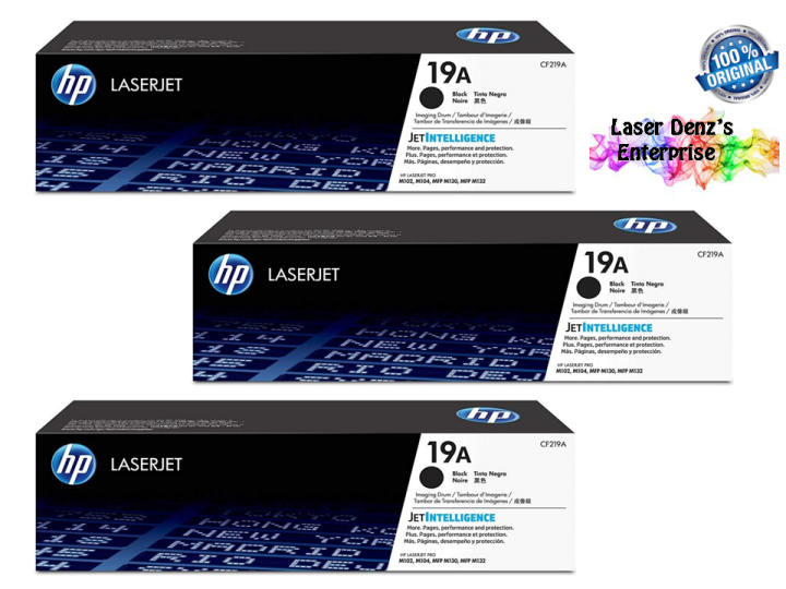 HP 19A (CF219A) Original LaserJet Imaging Drum Set of 3 Bundle | Lazada PH