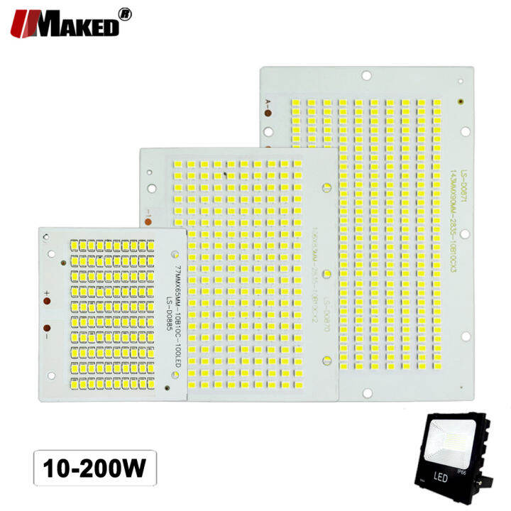 5ชิ้น LED Floodlight PCB แทนที่ Plate10 20 50 100 150 150วัตต์ SMD2835 ...