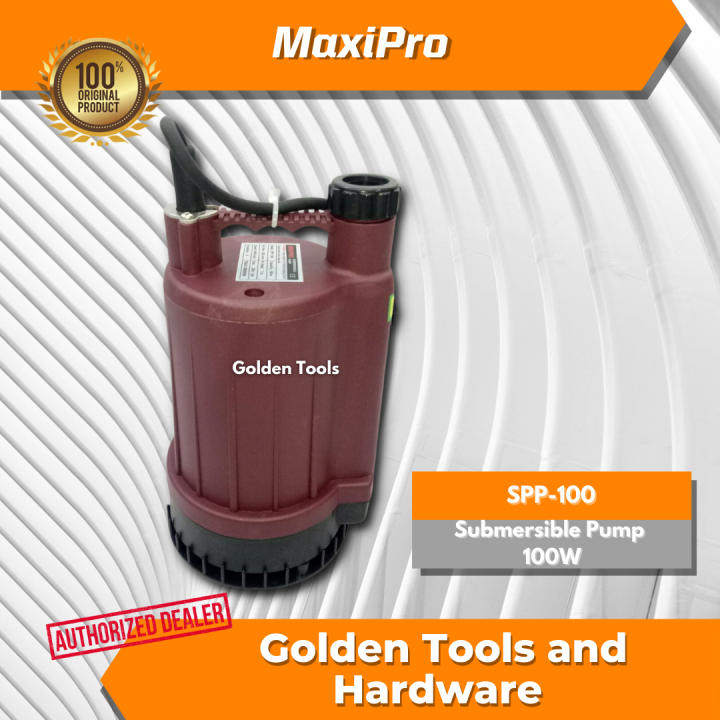 MAXIPRO SPP-100 Submersible Pump 100W [GOLDEN | MWP] | Lazada PH