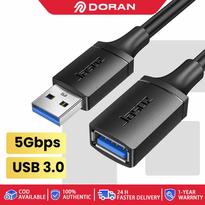 DORAN USB 3.0 Extension Cable Extender Cord Type A Male to Female Data ...
