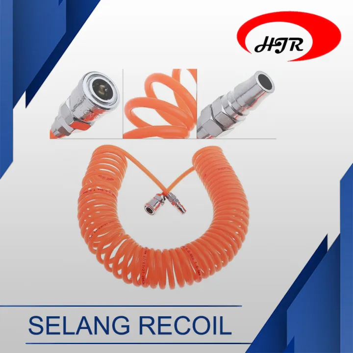 Selang Spiral Selang Recoil Hose Recoil 6 meter Selang Angin Spiral ...