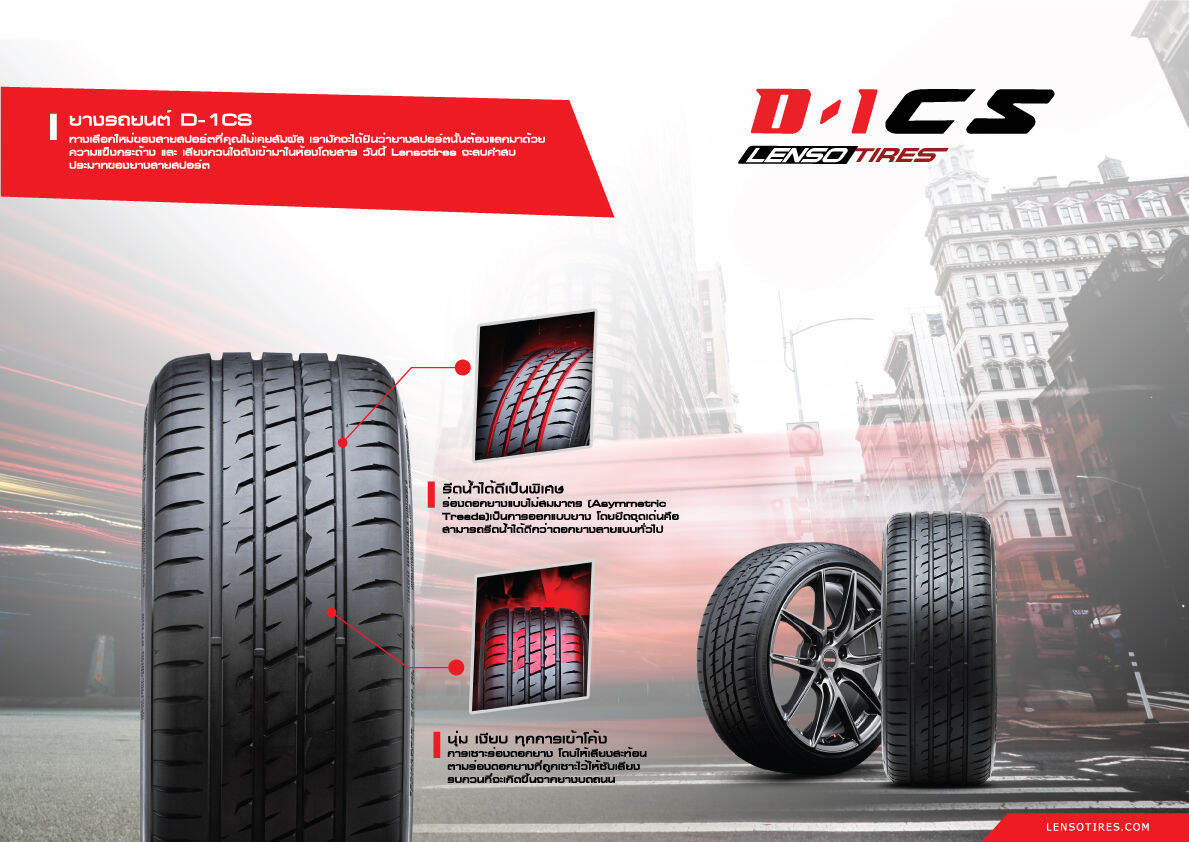 LENSO D-1CS ยางรถยนต์ ยางปี 2023 185/60 R15 195/50 R16 205/45 R17 225/45 R18 ราคาต่อ 1 เส้น ...