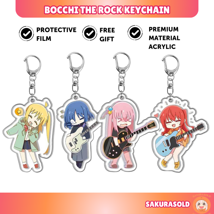 Bocchi The Rock Keychain Anime Keychains Bocchi The Rock Hitori Nijika ...