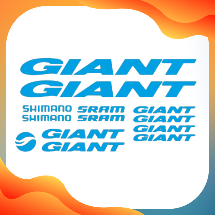 Giant Bicycle Frame Decals Stickers | Lazada PH