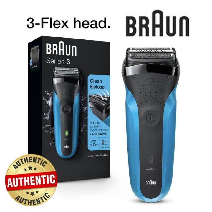 Braun Series 3 310s Electric Shaver for Men - Rechargeable Wet & Dry ...