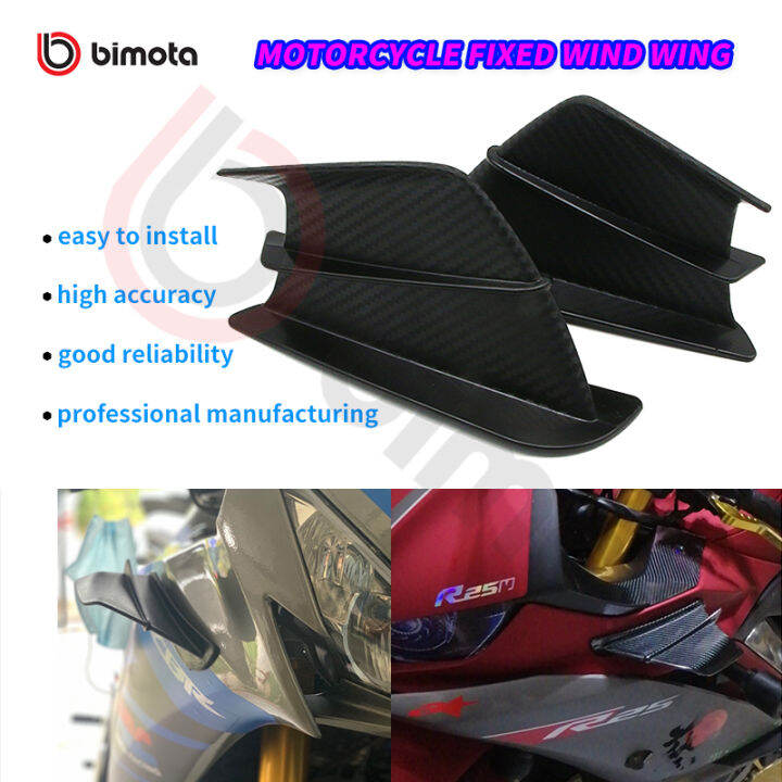Bimota Motorcycle Front Fairing Airflow Fixed Wing Carbon Fiber ...