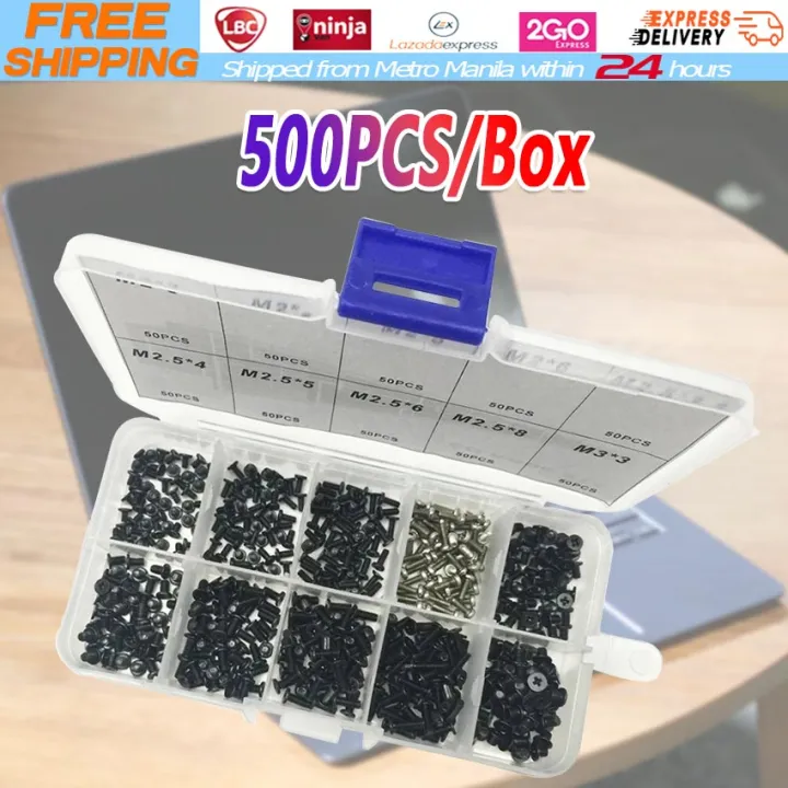 500pcs/set 10 Types Mini Screw DIY Kit Using For Laptop Computer ...