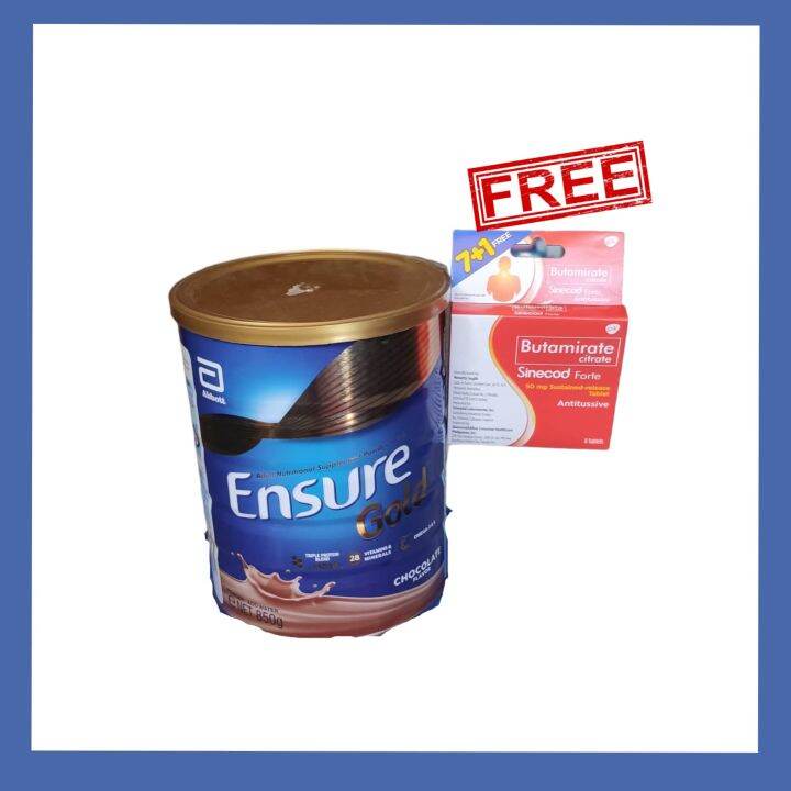 Ensure gold chocolate 850 g with FREE Sinecod Forte 7+1 Free tablets ...