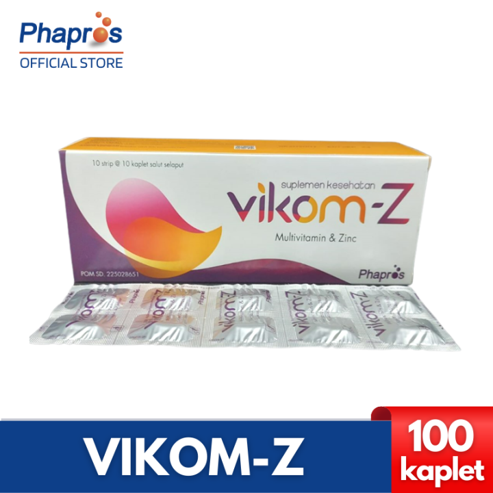 VIKOM Z Multivitamin dan Zinc 1 Box | Lazada Indonesia