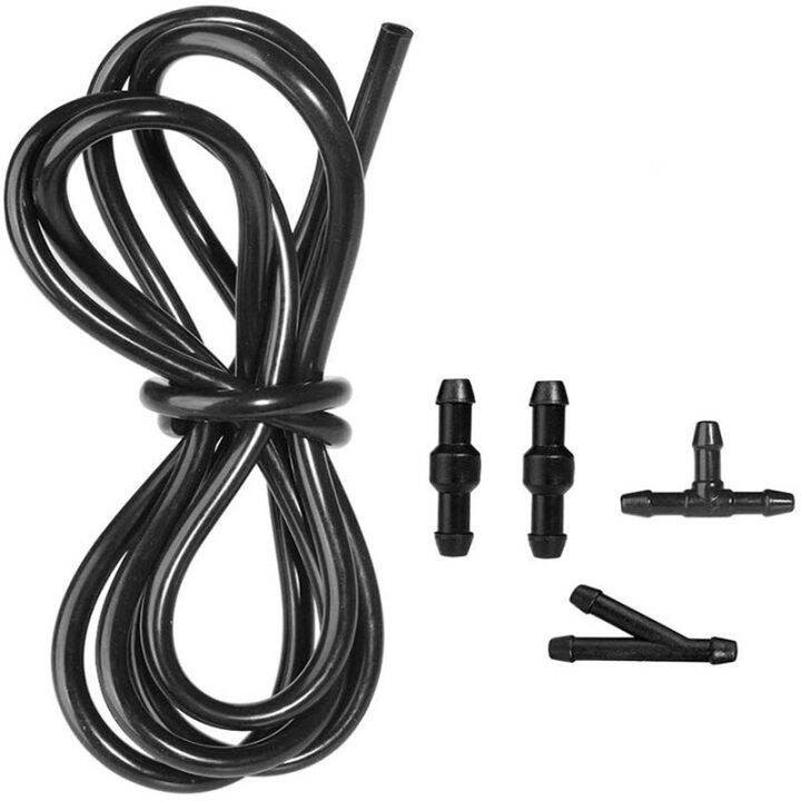 Universal 2m Windshield Washer Nozzle Hose Tube Pipe W/ Connector T Y ...