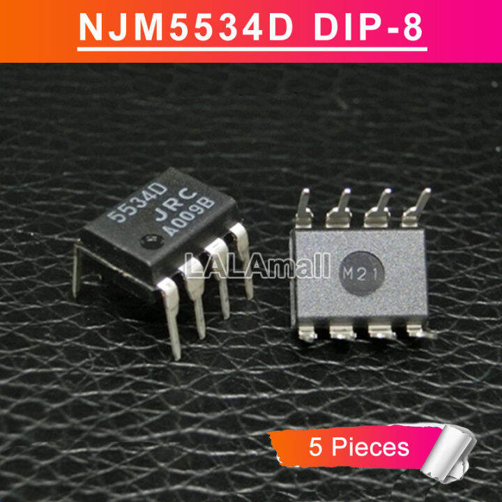 5 Buah Amplifier Operasional Kebisingan Rendah, Amplifier Asli 5534D JRC DIP-8 DIP DIP8 JRC5534D ...